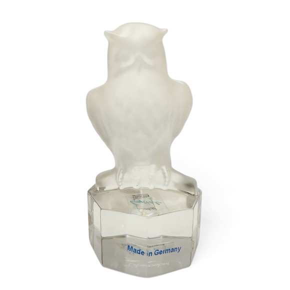 Goebel | Accents | Vintage Goebel Crystal Glass Frosted Owl Figurine ...